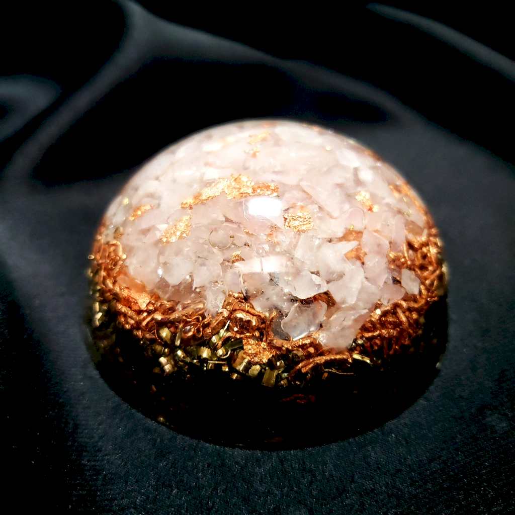 12 - Orgonite Dôme Quartz Rose - Protection - Bien être - Paix ...