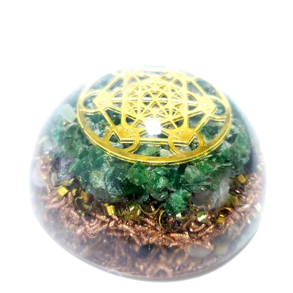 Orgonite Dôme Métatron AVENTURINE - Protection - Bien être - Orgonite 971